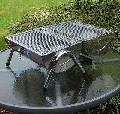 The Compact Stainless Steel Barbecue is a Barrel of Fun - Ray Grahams ...